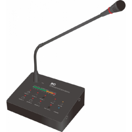 Remote Paging Microphone Console, 10W, 6 zone,T-216